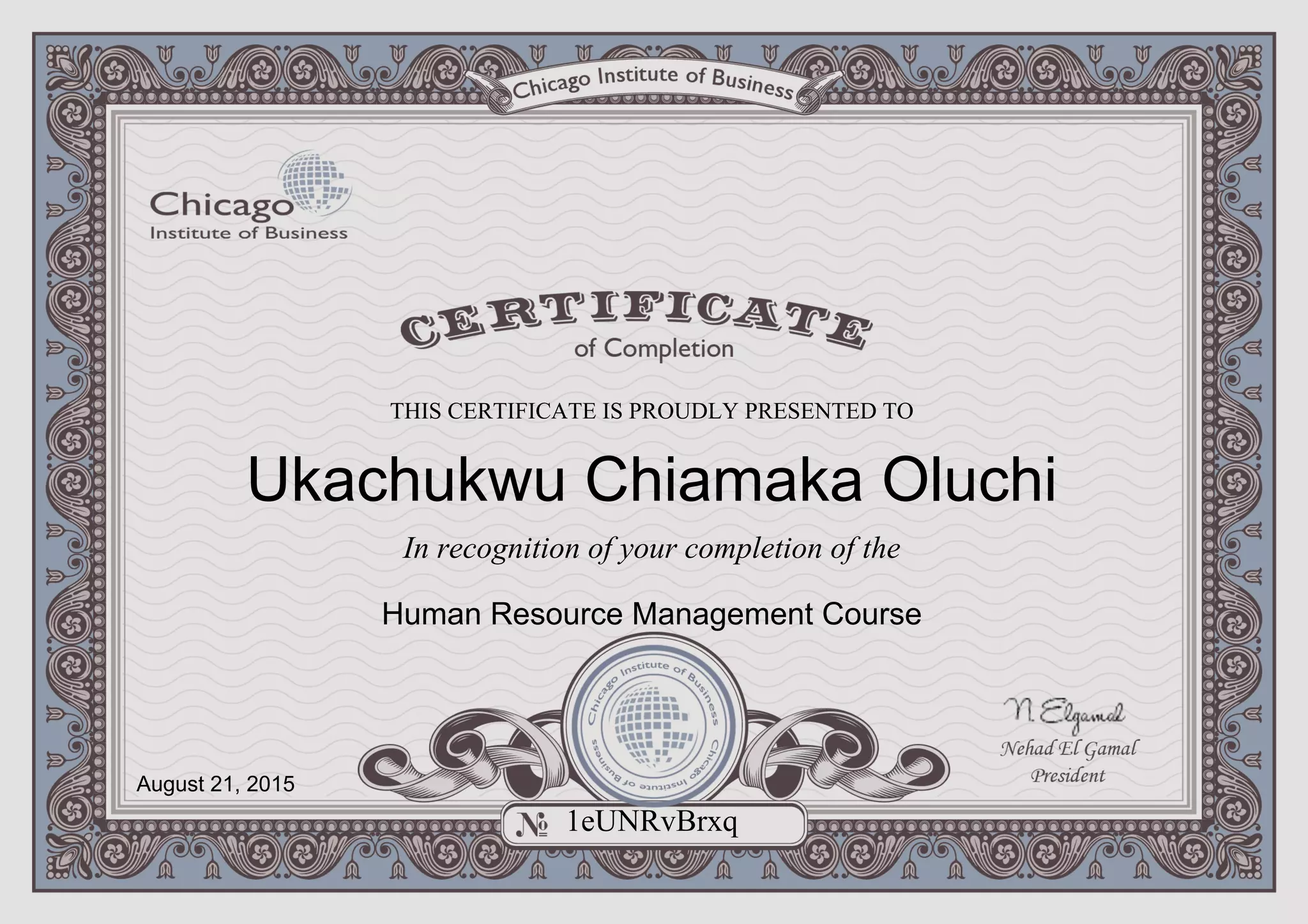 Human_Resource_Management_Certificate | PPT