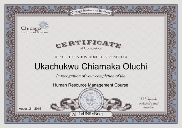 Human_Resource_Management_Certificate | PDF
