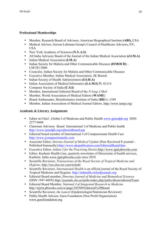CV updated New 2015 | PDF | Infectious Diseases | Diseases and Conditions