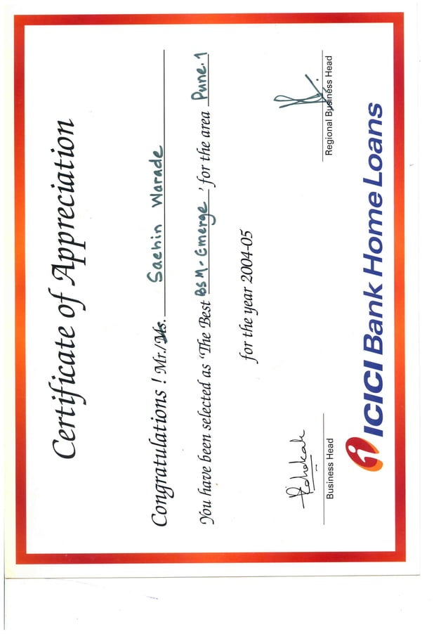 ICICI Bank Recognition 2005 | PDF