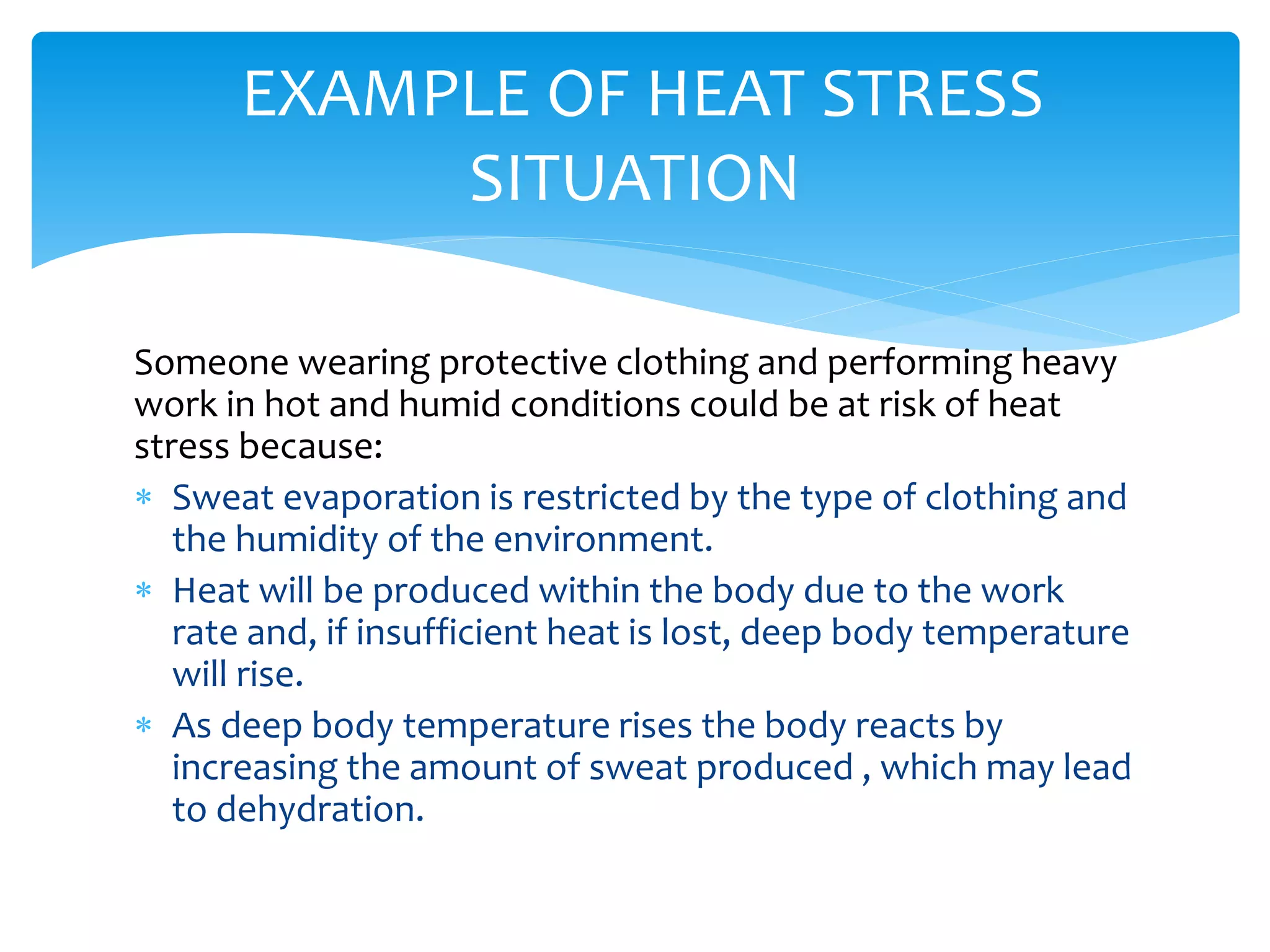 Heat stress assessment methods | PPTX