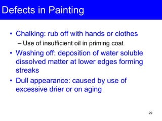 Paints - oil paint, distemper, varnish, wax- composition and uses. | PPT
