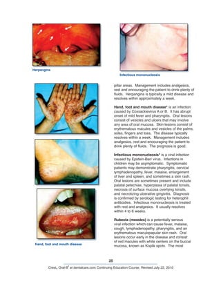Differential Dignosis of Oral Mucosal lesions | PDF