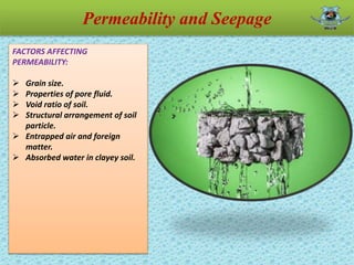 Permeability and Seepage Lecture 1 about Introduction | PPTX