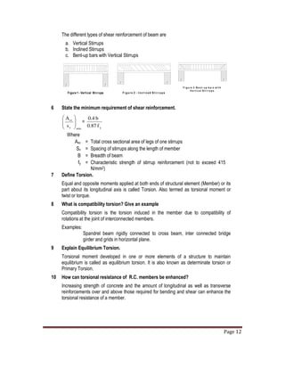 Ce1302 design of rc elements | PDF