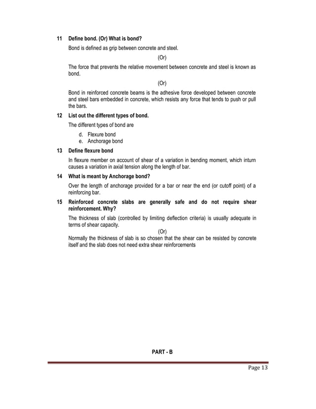Ce1302 design of rc elements | PDF | Civil Engineering Industry ...