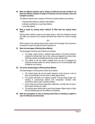 Ce1302 design of rc elements | PDF