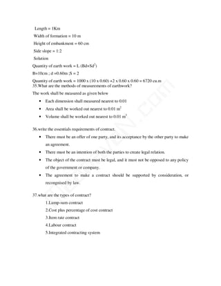 estimation and quantity surveying | PDF