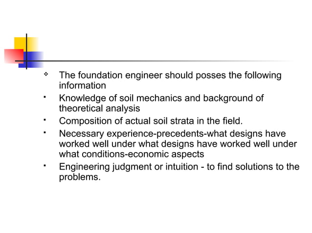 Soil geotechnical engineering and foundation engineering | PPT