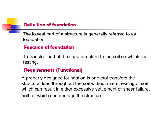Soil geotechnical engineering and foundation engineering | PPT