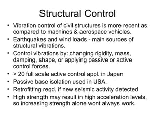 presentation on vibration control applications | PPT