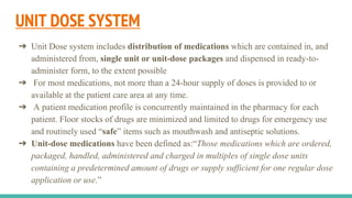 Drug Distribution in Hospital Pharmacy | PPTX | Pharmaceutical Industry ...