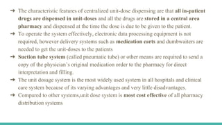 Drug Distribution in Hospital Pharmacy | PPTX
