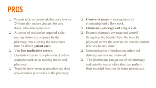 Drug Distribution in Hospital Pharmacy | PPTX