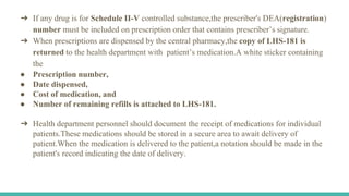 Drug Distribution in Hospital Pharmacy | PPTX