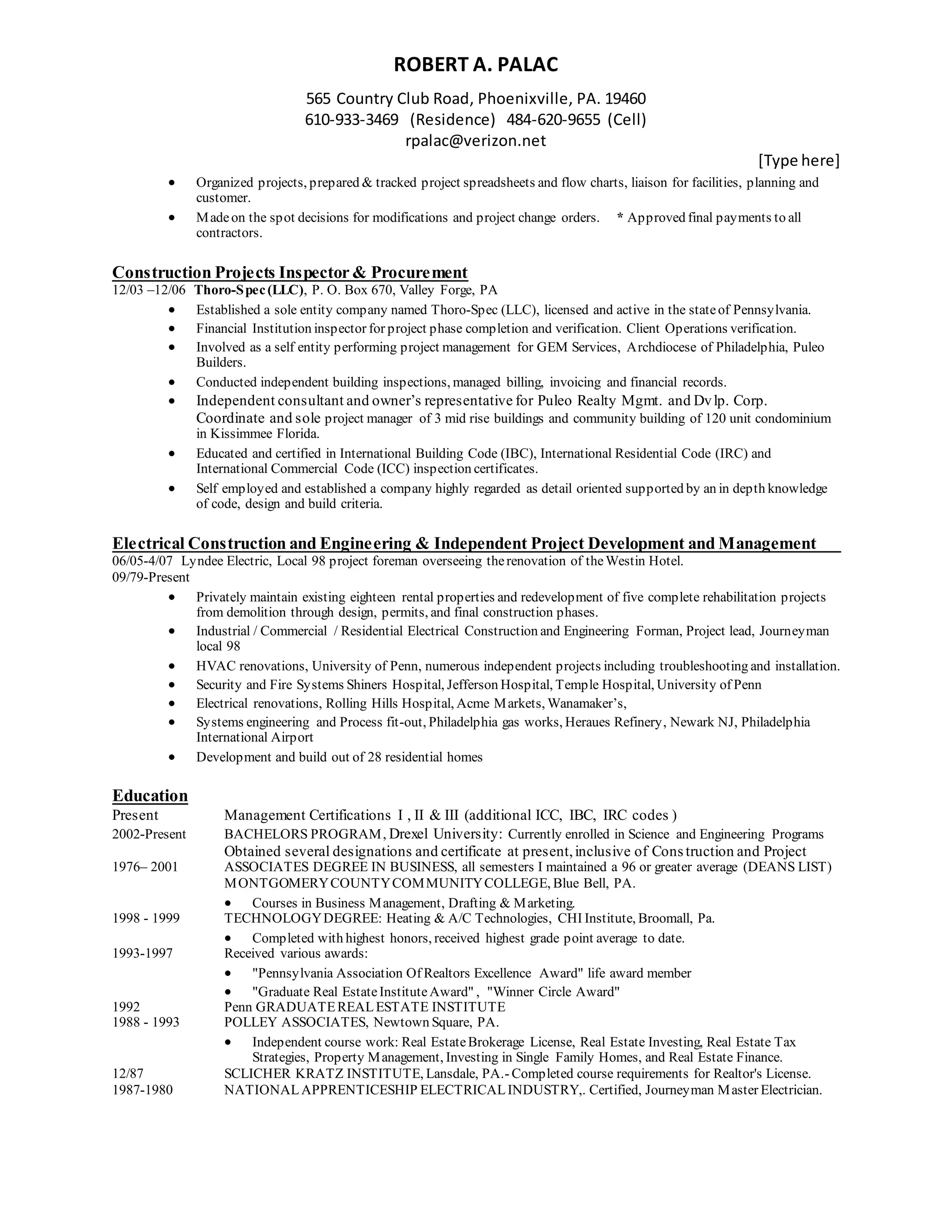 2016 Bob resume (003) | DOCX