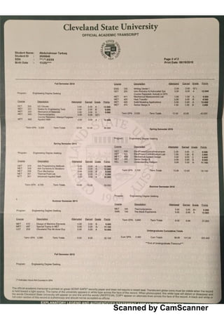 Certificate of Academic& Transcript. | PDF