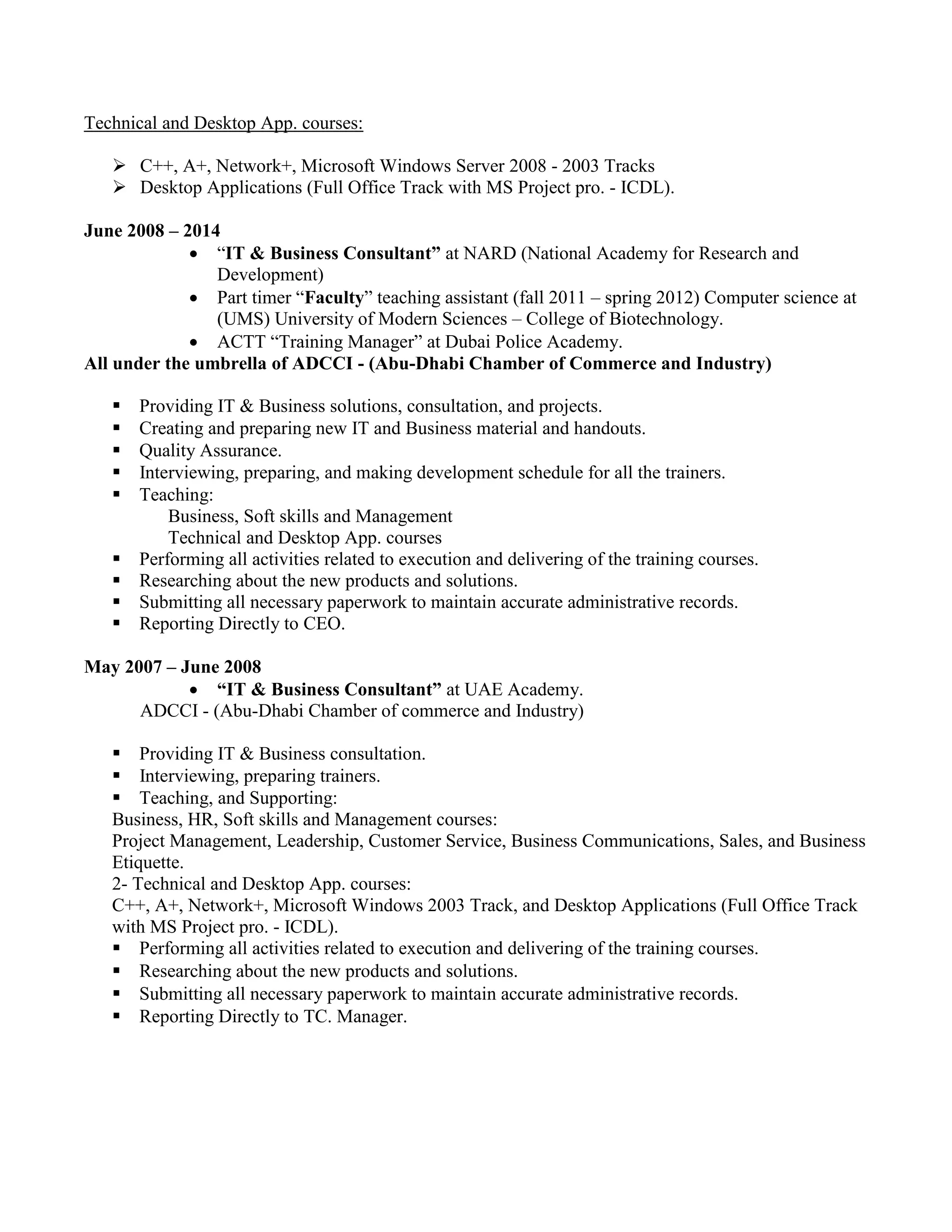 Mohamed Elsayed CV 2015 | PDF