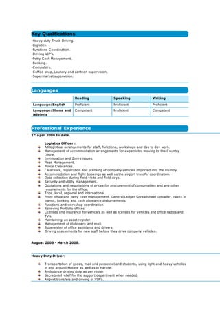 SNV CV JANIS N JOSEPH 2016 | DOCX