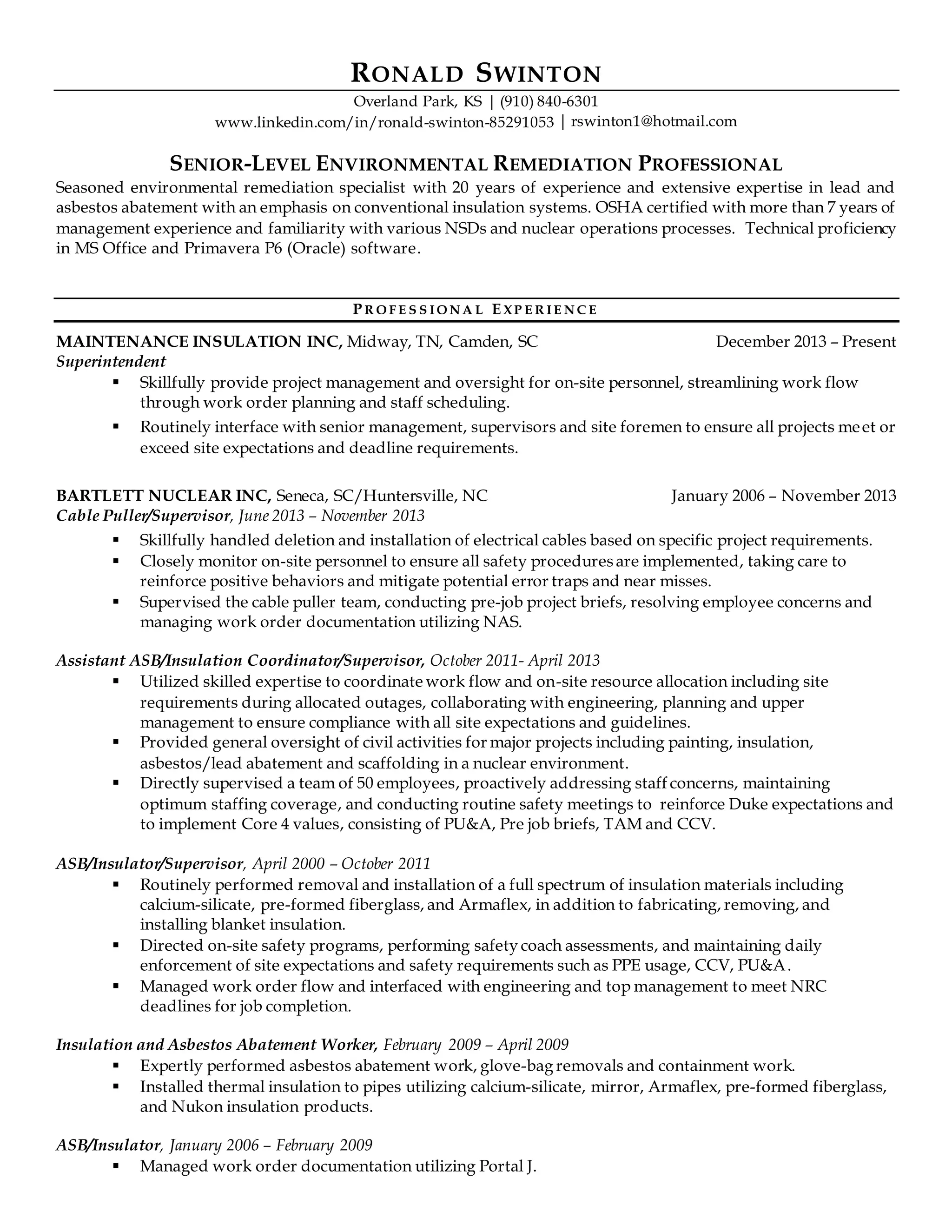 ronald-swinton-resume-r1 | PDF