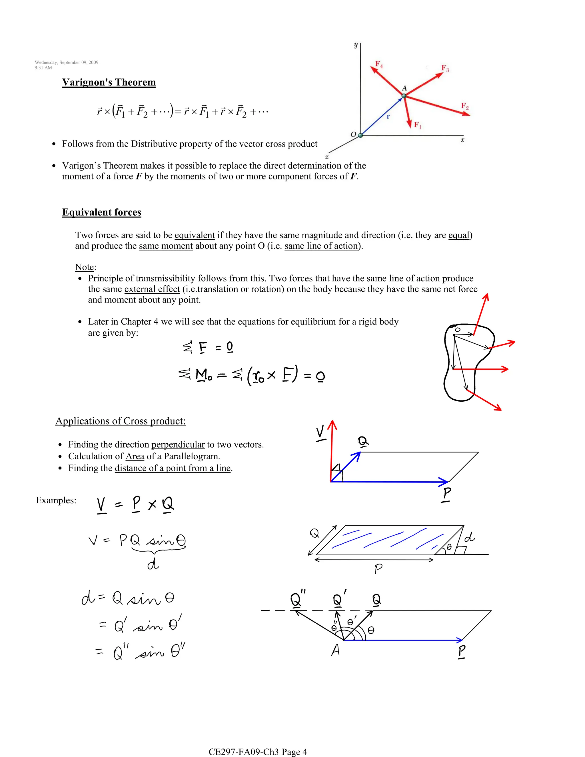 CE297-Ch3.pdf Rigid bodies internal and external forces | PDF