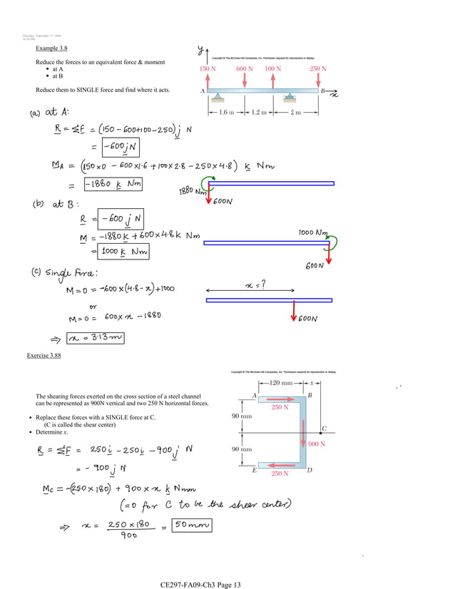 CE297-Ch3.pdf Rigid bodies internal and external forces | PDF