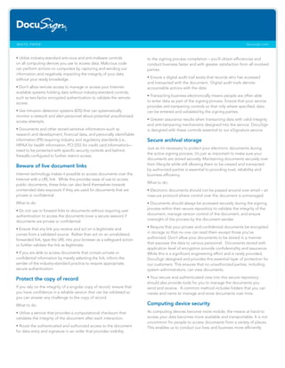 Whitepaper: Best Practices for Electronic Document Management and Security | PDF