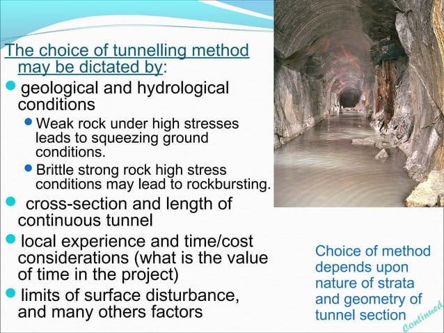 Tunnelling | PPT