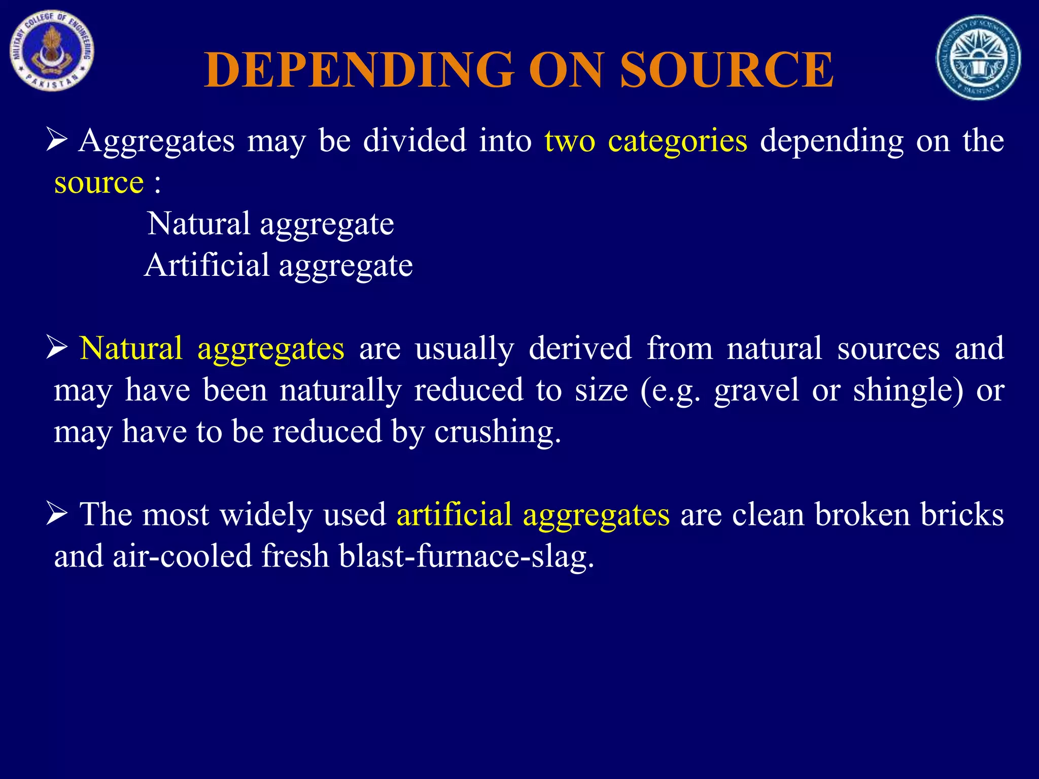 Introduction To Aggregates Its Properties And Effectson Concrete | PPTX