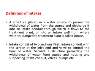 part ii_intake structures | PPT