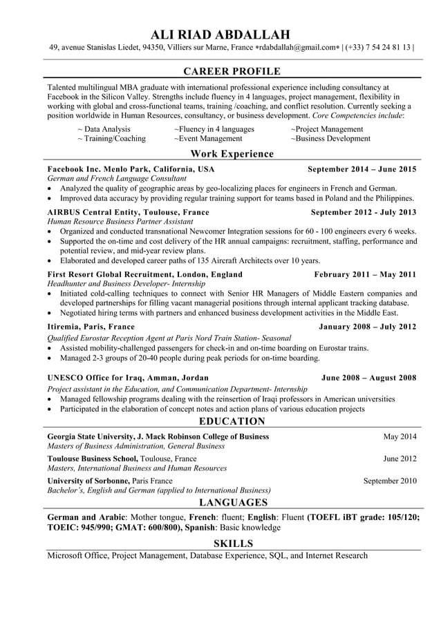 Ali Riad Abdallah-Resume | PDF