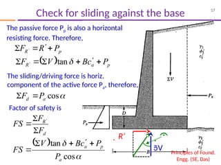 CE325 - 04 Stability of gravity retaining walls.pptx