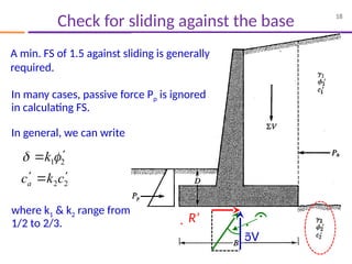 CE325 - 04 Stability of gravity retaining walls.pptx