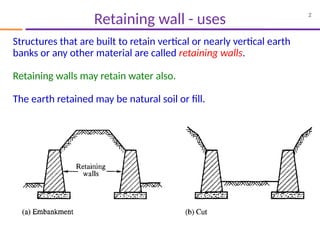 CE325 - 04 Stability of gravity retaining walls.pptx