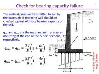 CE325 - 04 Stability of gravity retaining walls.pptx