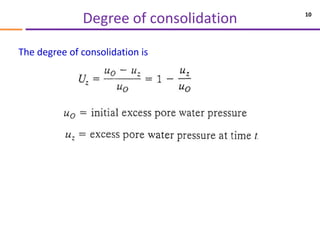 Consolidation theory on the basis of Terzaghi's consolidation theory | PPTX