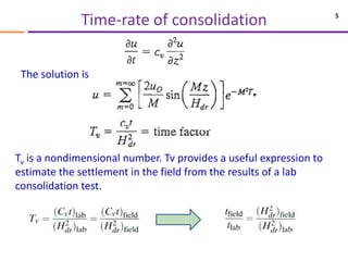 Consolidation theory on the basis of Terzaghi's consolidation theory | PPTX