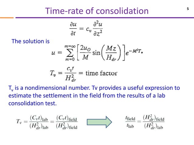 Consolidation theory on the basis of Terzaghi's consolidation theory | PPTX