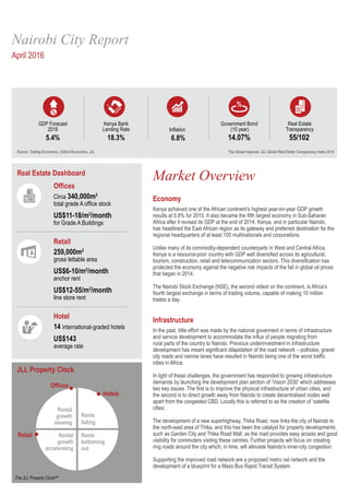 JLL City Report Nairobi Kenya - April 2016 | PDF