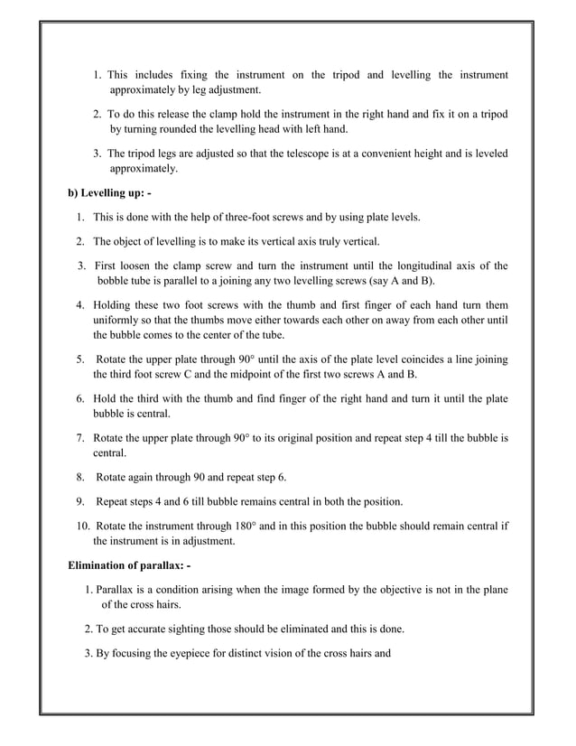 CE3361-SURVEYING AND LEVELLING LABORATORY.pdf | Civil Engineering ...
