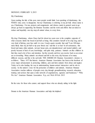 Blog Assignment | DOCX | Non-Profit Organizations | Industries