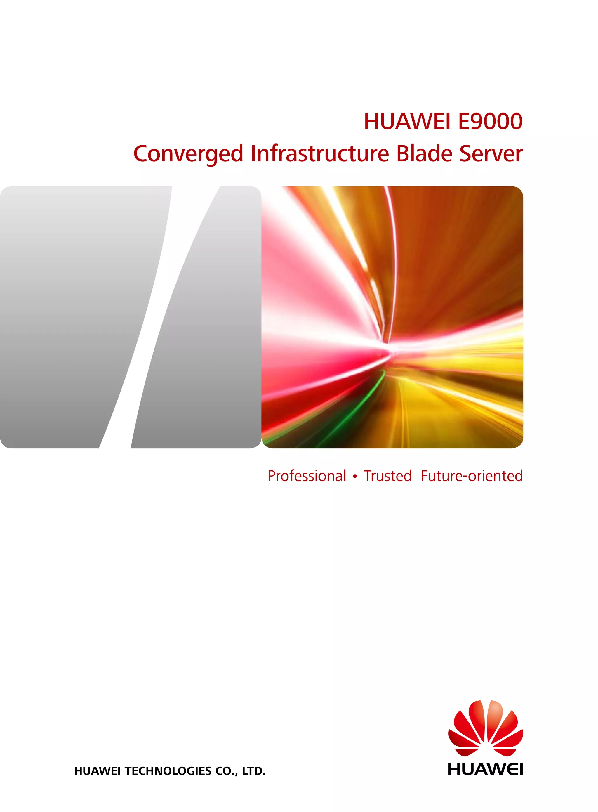 Huawei Tecal E9000 Blade Server Brochure_0 | PDF