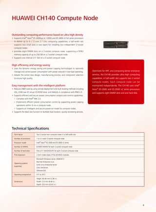 Huawei Tecal E9000 Blade Server Brochure_0 | PDF