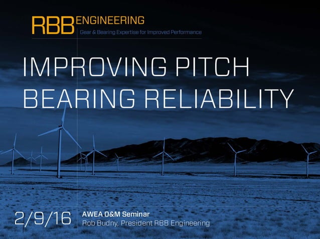 RBB Pitch Bearing Reliability Presentation | PDF | Geology | Science