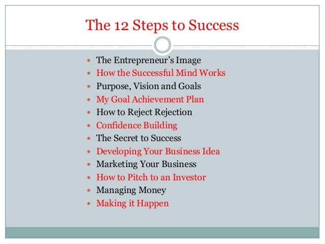 The 12 Steps to Success