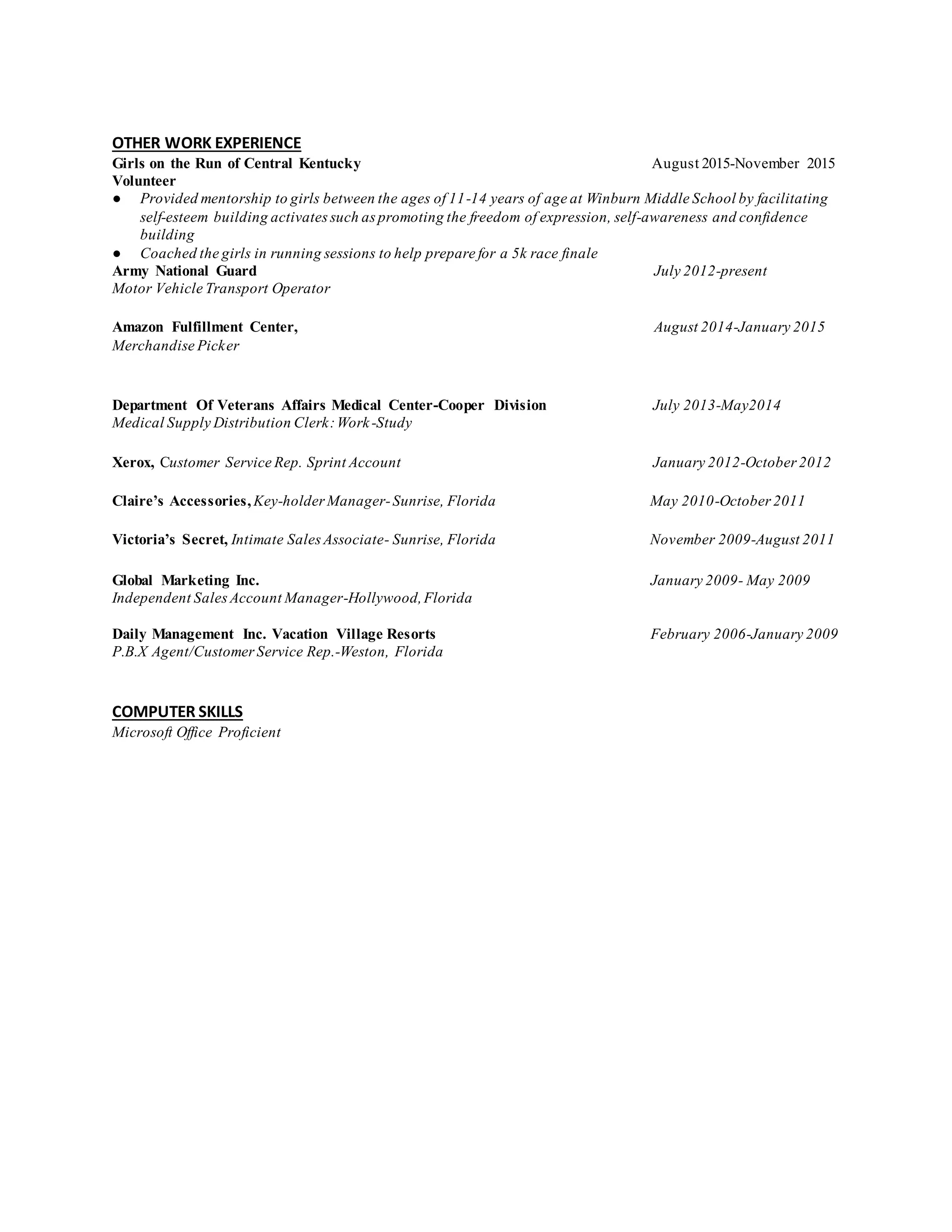 Onieritasresumeuptodate | DOCX