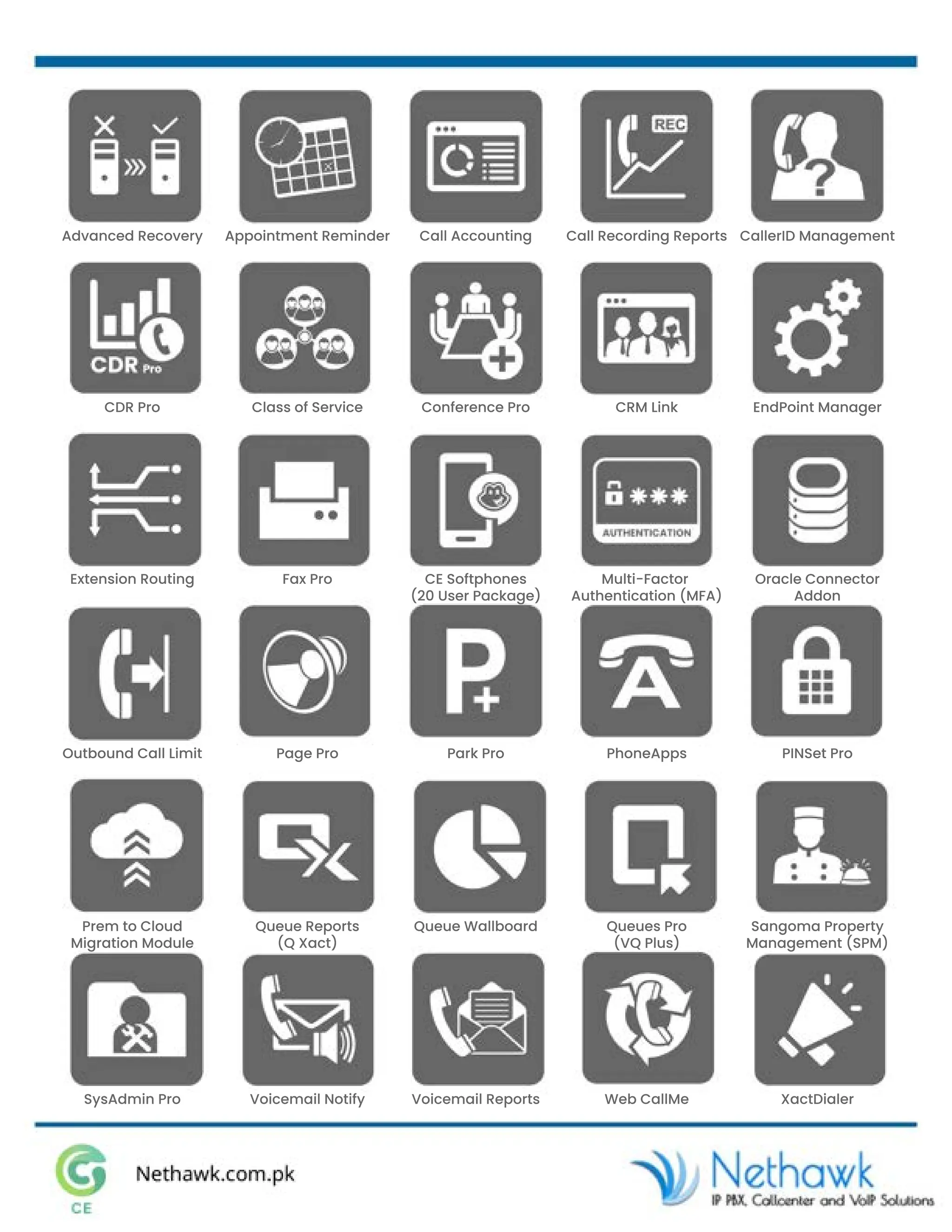 CE400 Broucher Nethawk IP PBX Solutions Pakistan | PDF