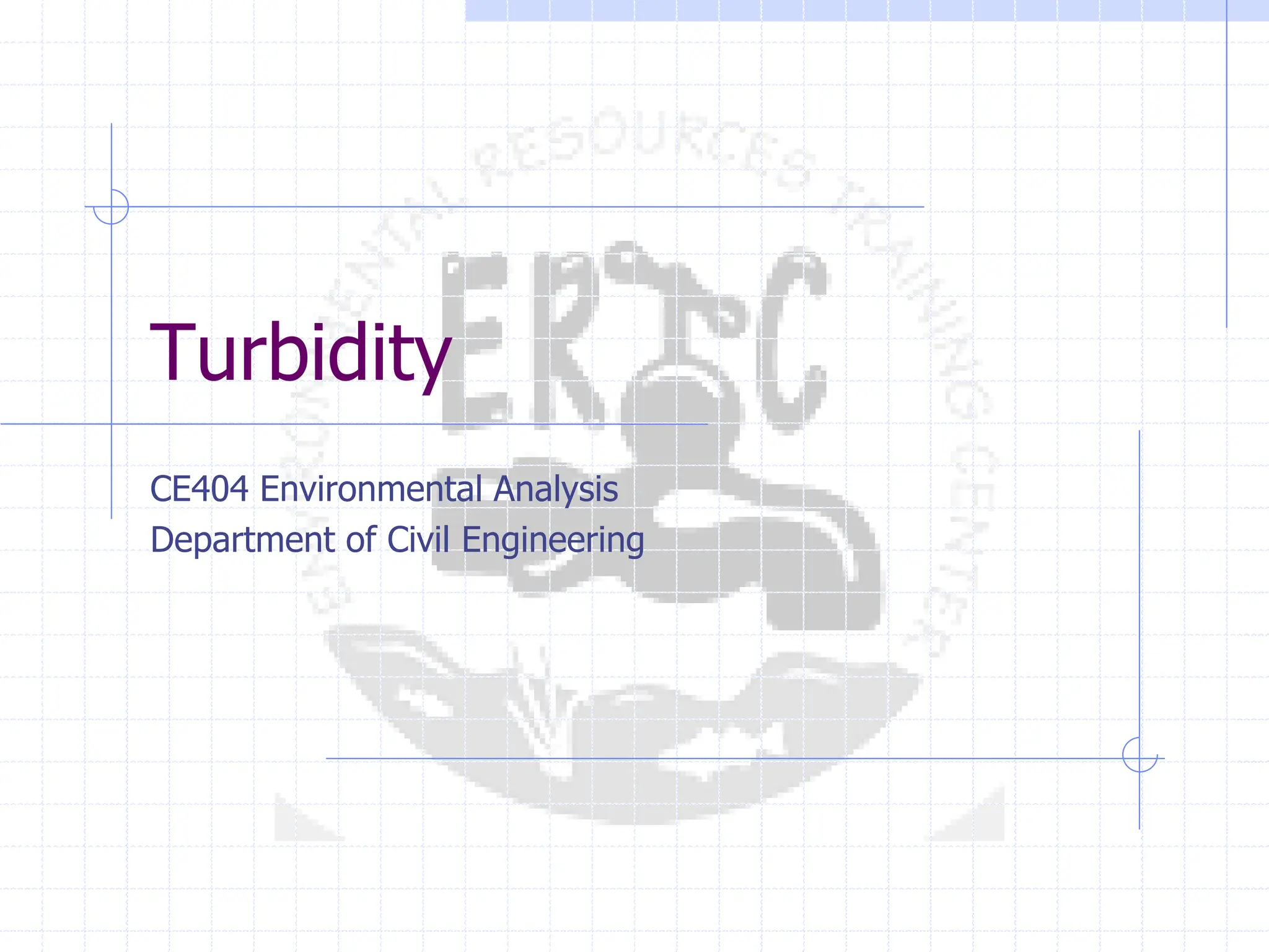 CE404 Turbidity.pd environmental engineering and technology | PDF