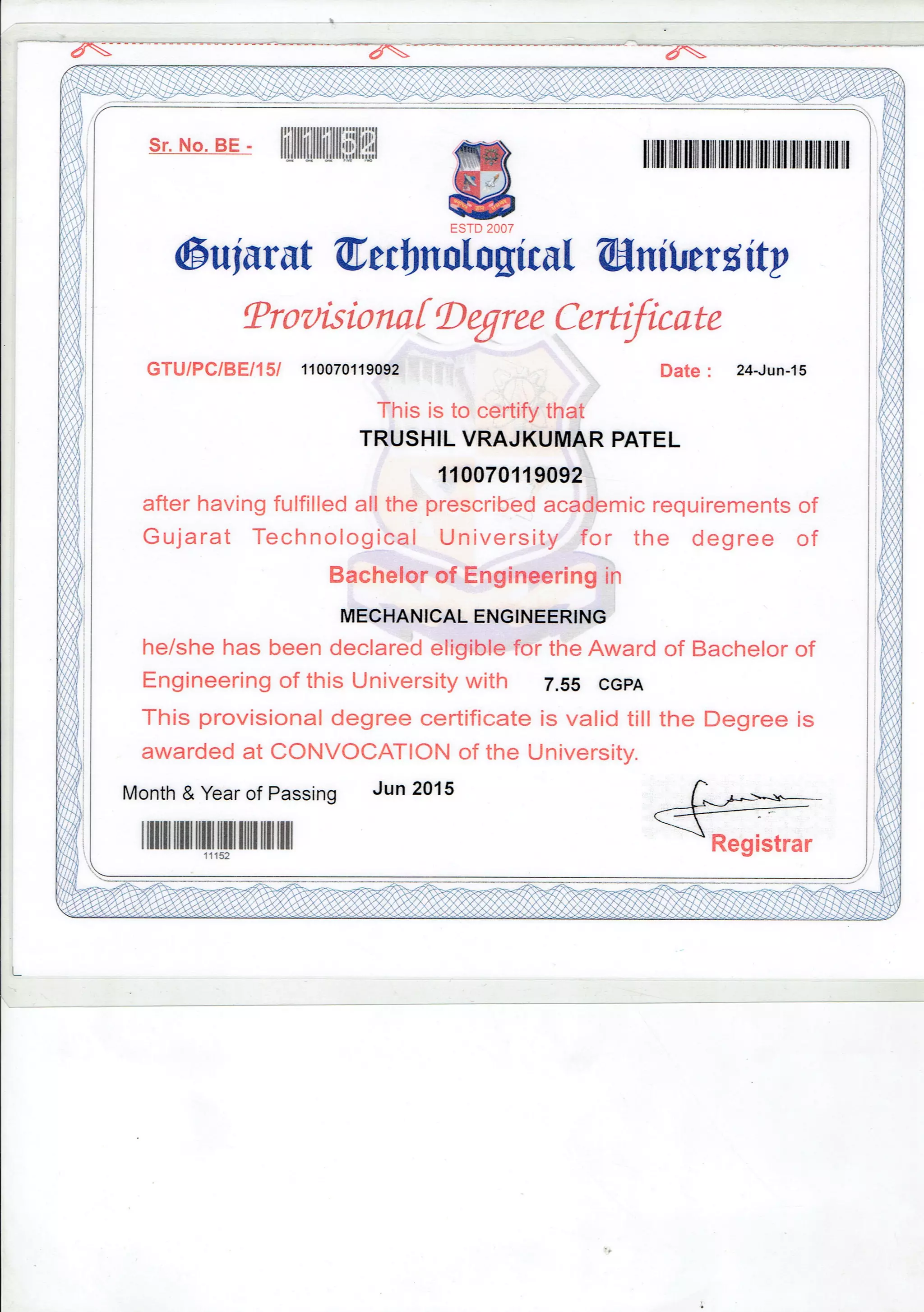 transcript+provisional | PDF