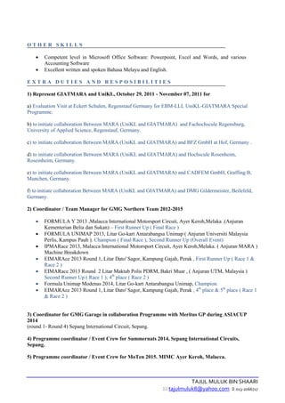 taj cv | PDF